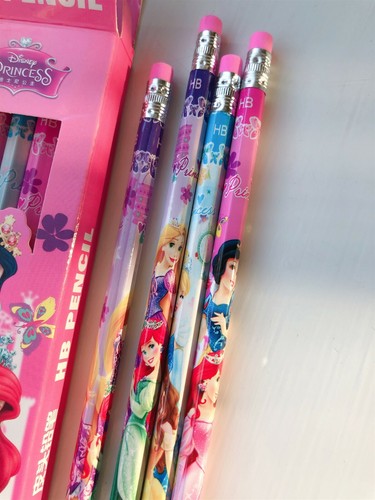 12PC Frozen Elsa HB Pencils Snow Eraser Kids Childrens Party Bag ...