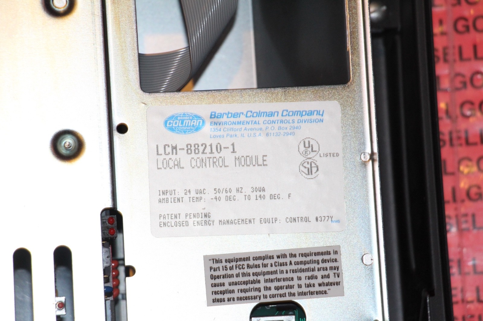 Barber Colman Lcm-88210-1 Local Control Module Network 8000 LCM882101 ...