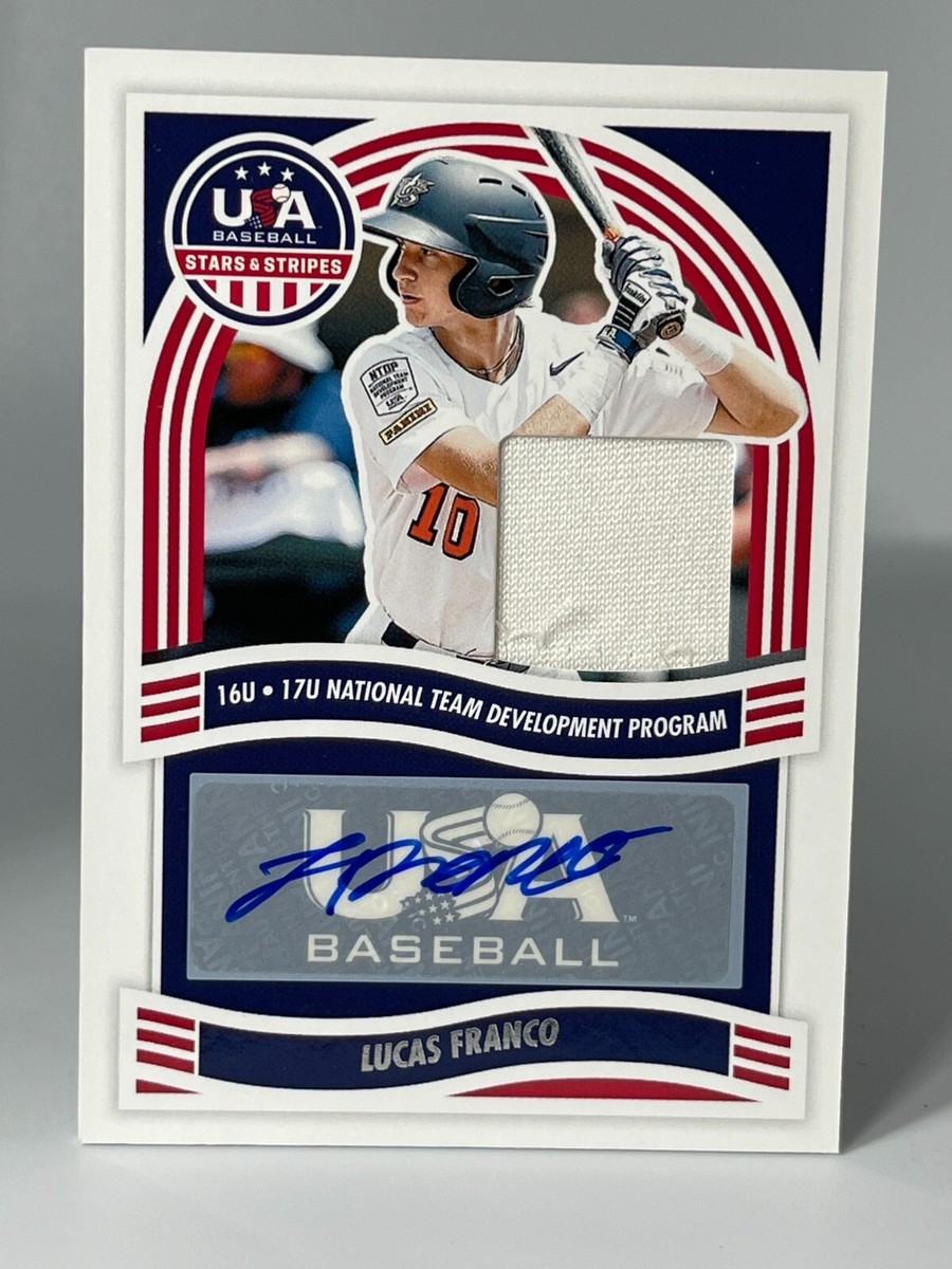 Franco Lucas 2024 Panini USA Stars & Stripes LUCAS FRANCO Auto Relic