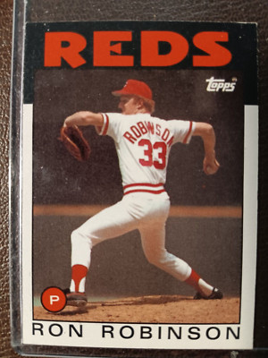 RON ROBINSON REDS 1986 TOPPS BASEBALL CARD #442 | eBay