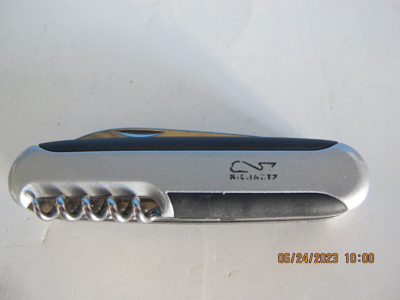 Vintage Richartz Solingen Black/Silver Camping German Pocket Knife Fork ...