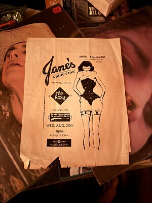 JANES ADDICTION Authentic 420 1986 DREAM SYNDICATE handbill Flyer ...