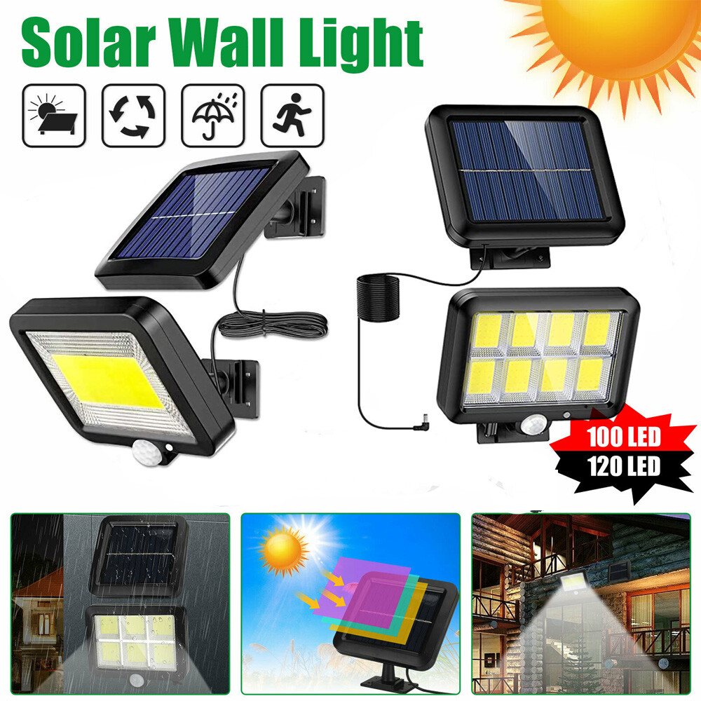No Sensor With Solar Lights 3 Heads Security Lights Solar Powered