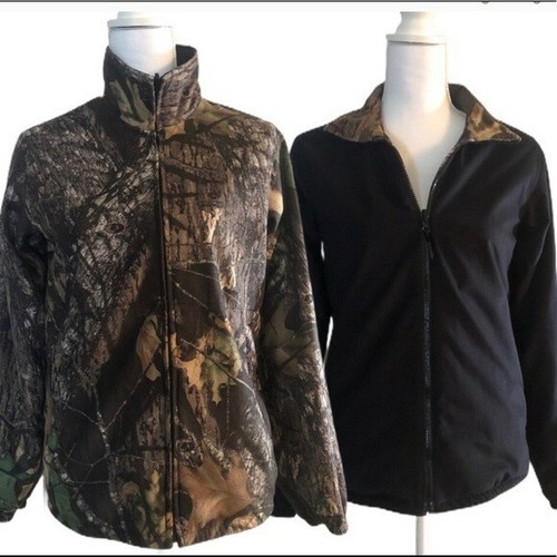 Gander Mountain Camouflage or Black Zip-Up Reversible Soft Shell Jacket ...