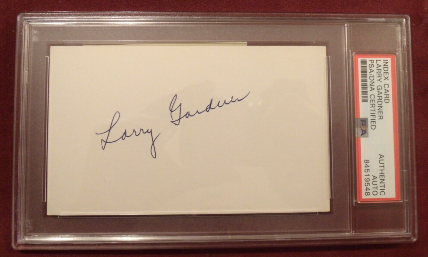 LARRY GARDNER HAND SIGNED CUT SLABBED PSA/DNA RED SOX A'S INDIANS | eBay
