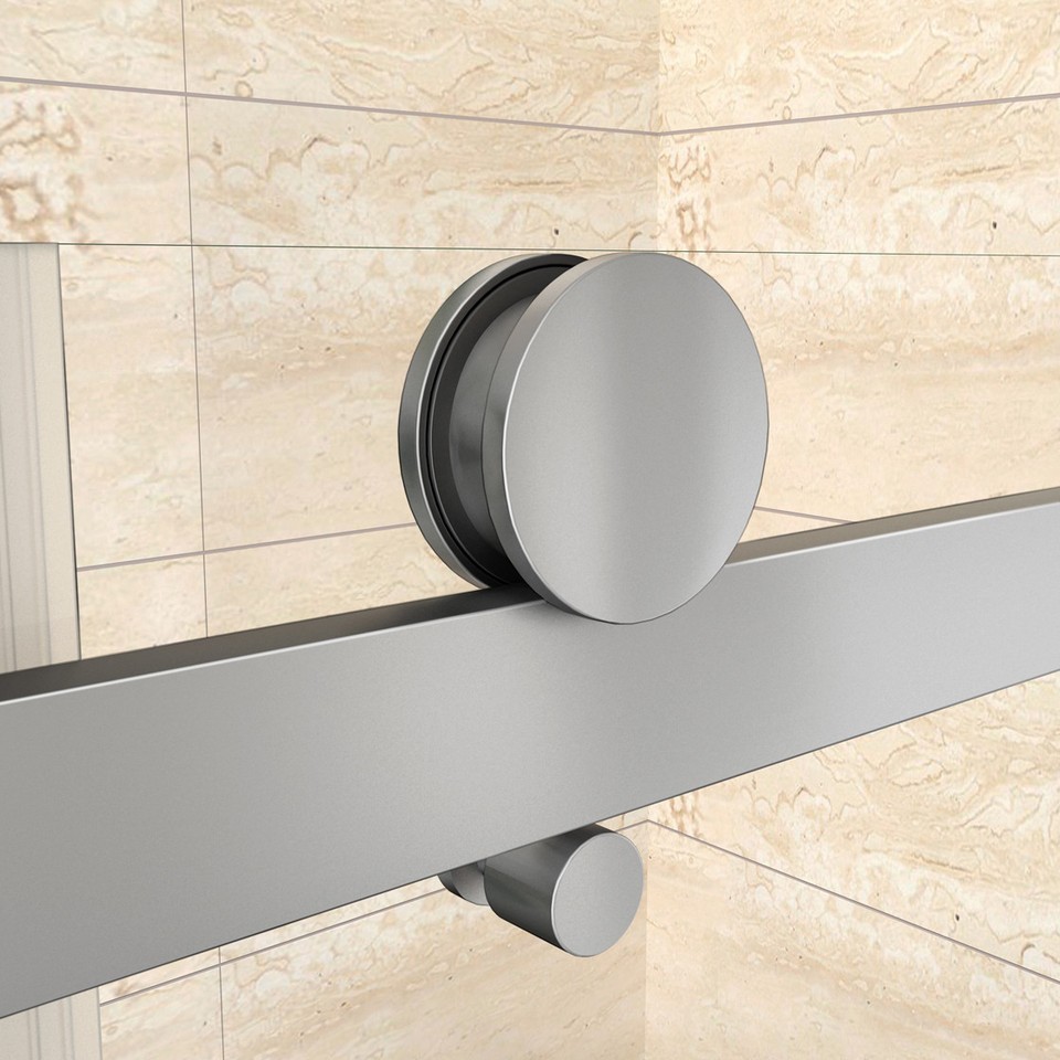 Frameless Sliding Shower Door Walk In Glass Screen Panel w:1000/1100 ...