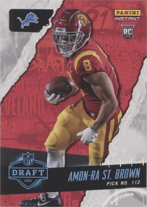 2021 Panini Instant NFL - Nfl Draft Amon-Ra St. Brown #32 /802 (RC) for ...