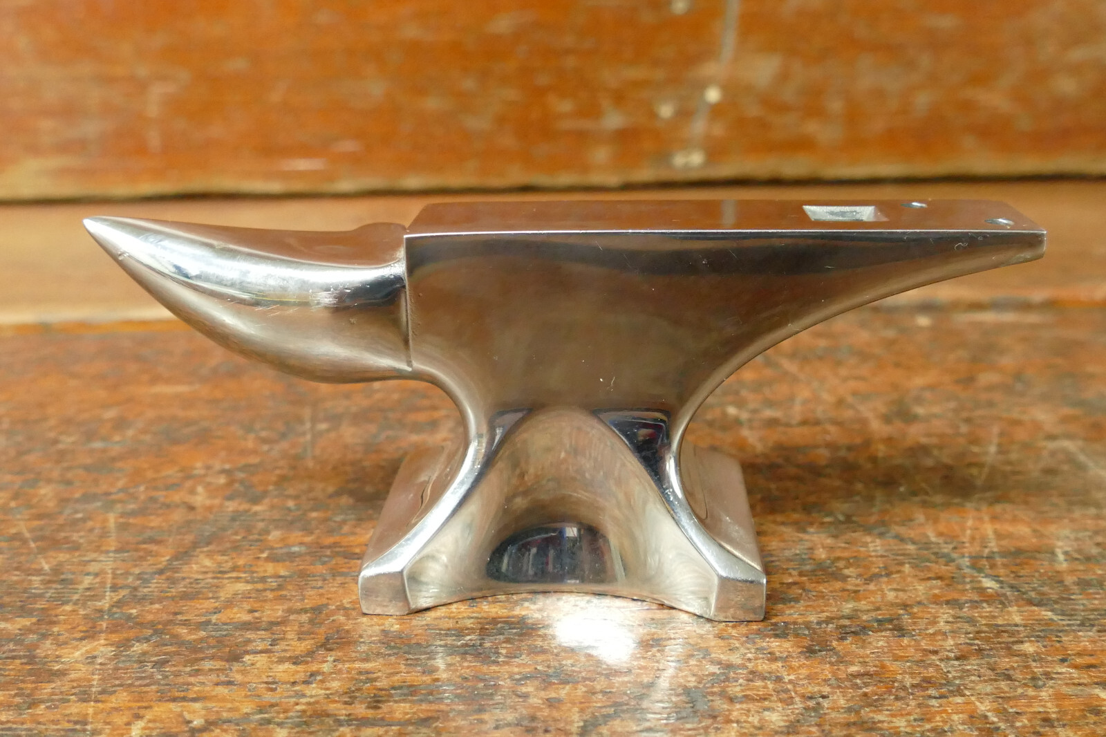 BEAUTIFUL Vintage Chrome Plated Cast Iron Mini Farrier's Anvil ...