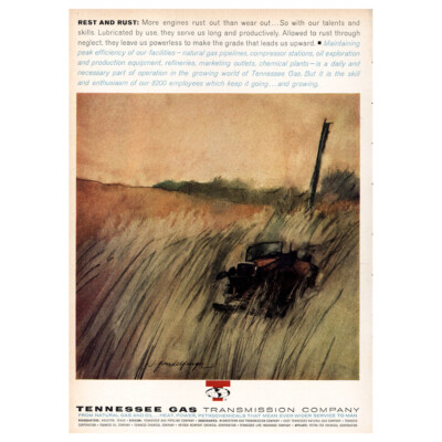 1964 Tennessee Gas: Rest and Rust Vintage Print Ad | eBay
