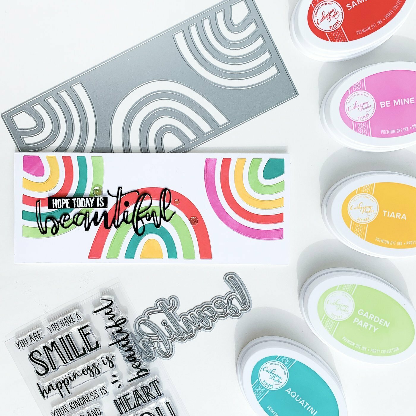 Catherine Pooler Die Rainbow Slimline | eBay