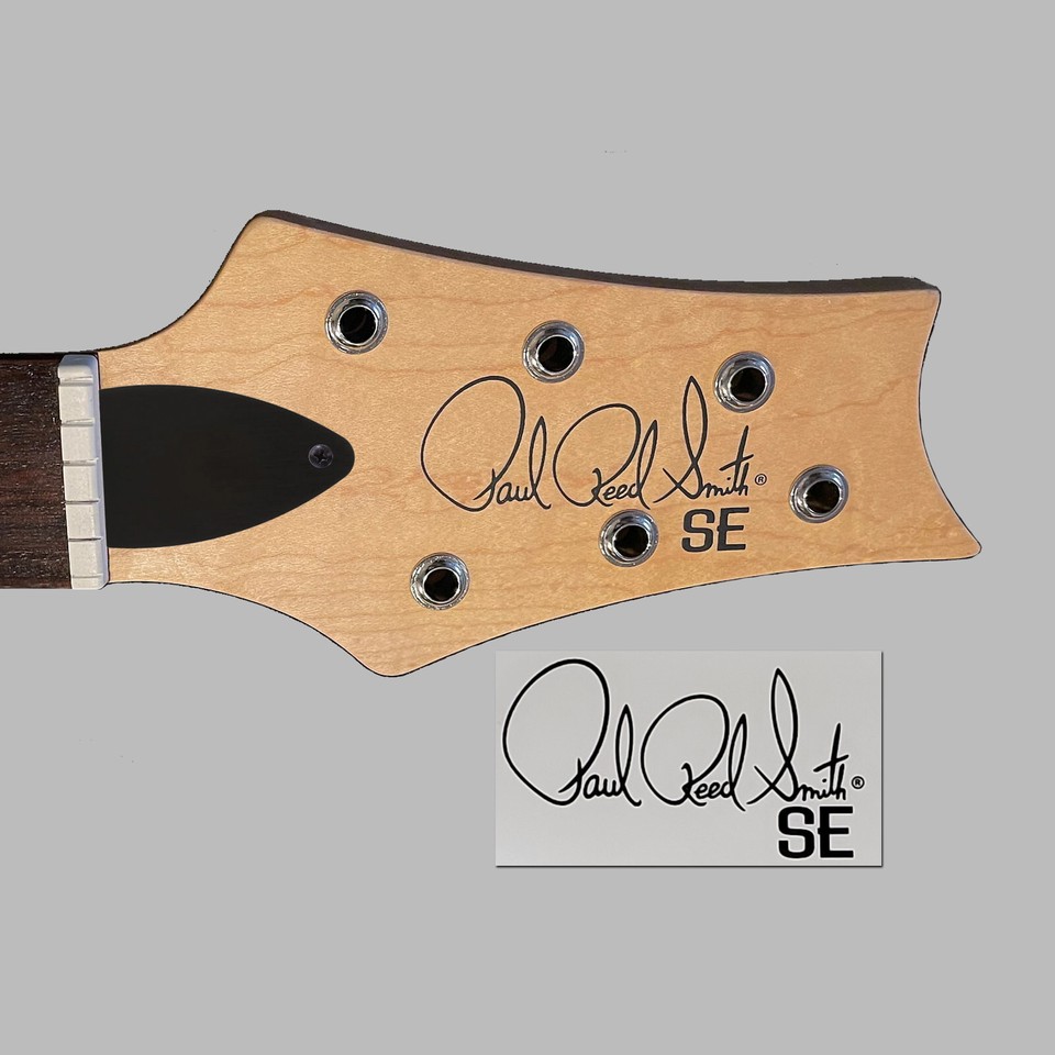 PRS SE Waterslide Guitar Neck Headstock Transfer Decals (Set of 2) | eBay