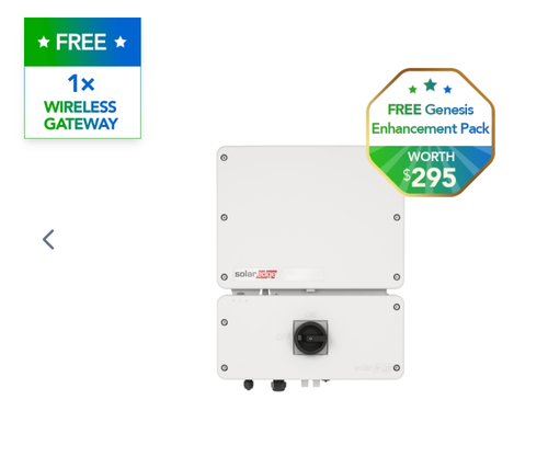 SolarEdge Genesis 5kW 1 phase HD-Wave w/o wifiw/ SetApp w/oOptimiser ...