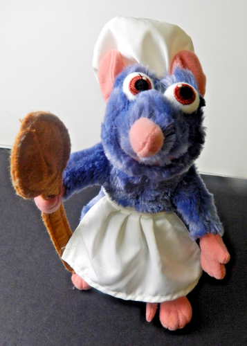 Disney Ratatouille 9” Chef Remy Rat Spoon Apron Chef Hat Stuffed Plush ...
