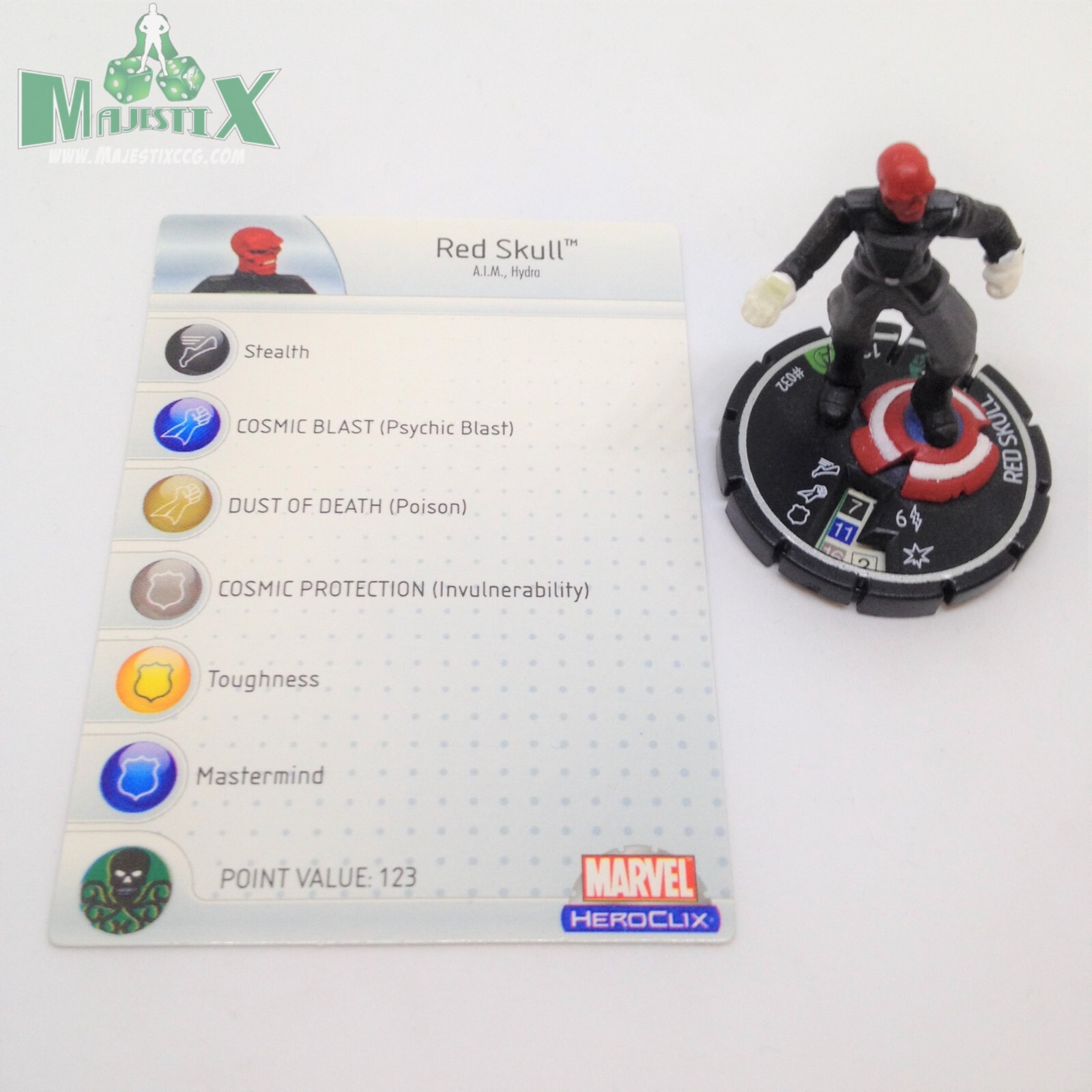 Heroclix - Red Skull 032 - Avengers - Uncommon W/ Card | eBay