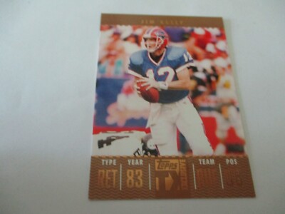 2007 Topps Exclusive Bronze Jim Kelly Card #208 Serial #127/149 | eBay