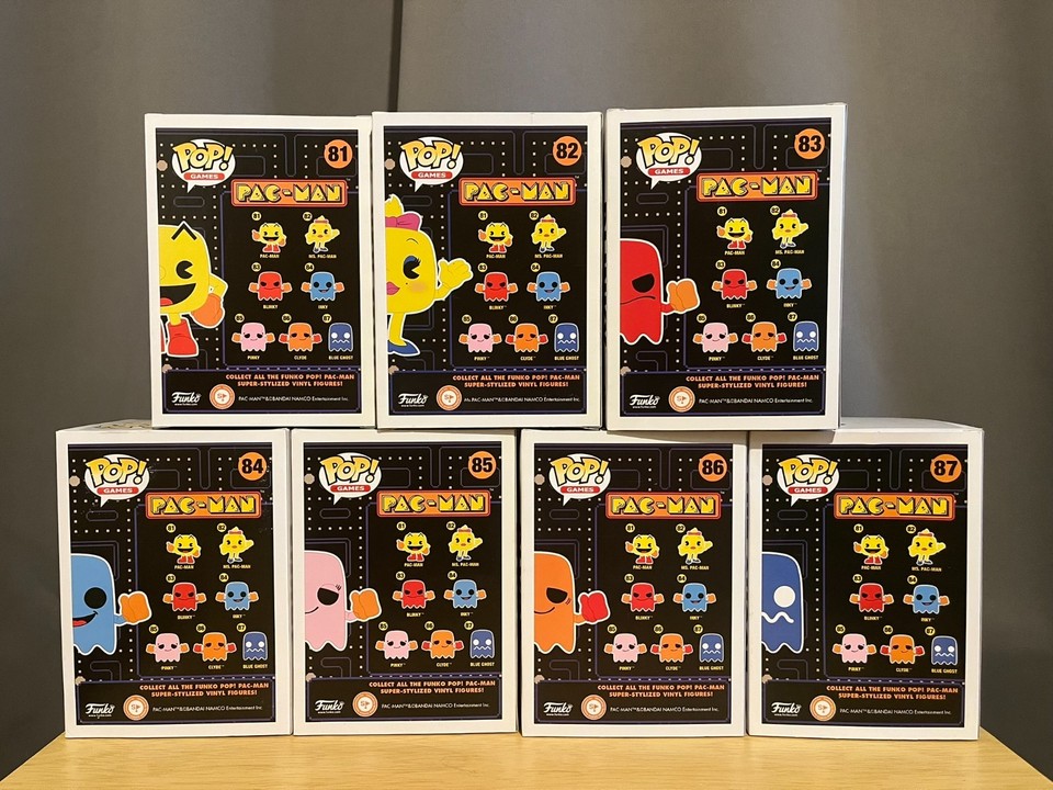 Funko Pac-Man Bundle - #81-87 - Ms Pac-Man, Inky, Pinky, Blinky, Clyde, Ghost | eBay Australia