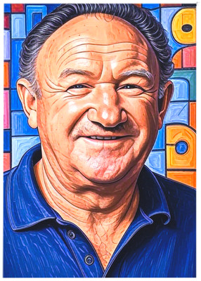 GENE HACKMAN * Custom ACEO * Fun Novelty * CELEBRITY * Art Card * ATC ...
