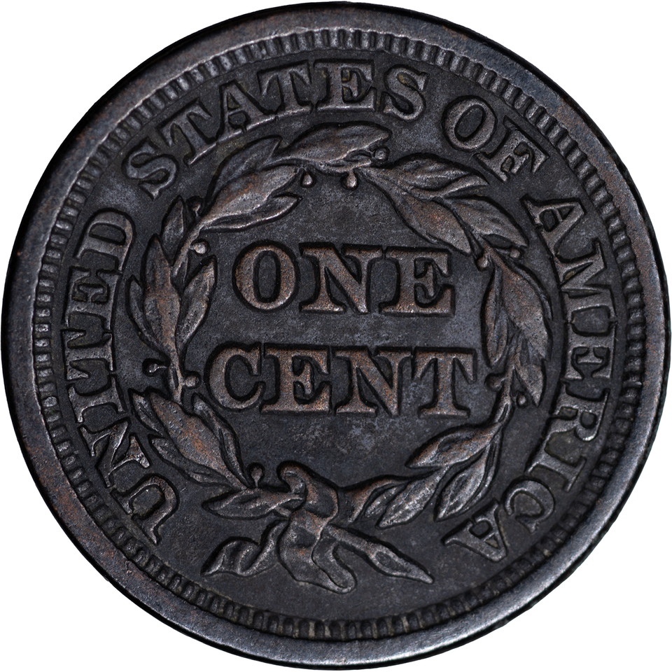 1848 Braided Hair Large Cent ~ AU Details | eBay
