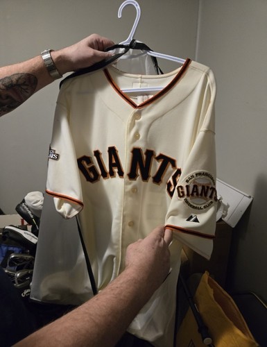 2013 SF Giants Game Worn Jersey Mijares MLB AUTH HOLOGRAM Rare Cream ...
