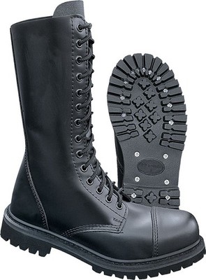 Brandit Schuh Phantom Boots 14 Eyelet in Black | eBay