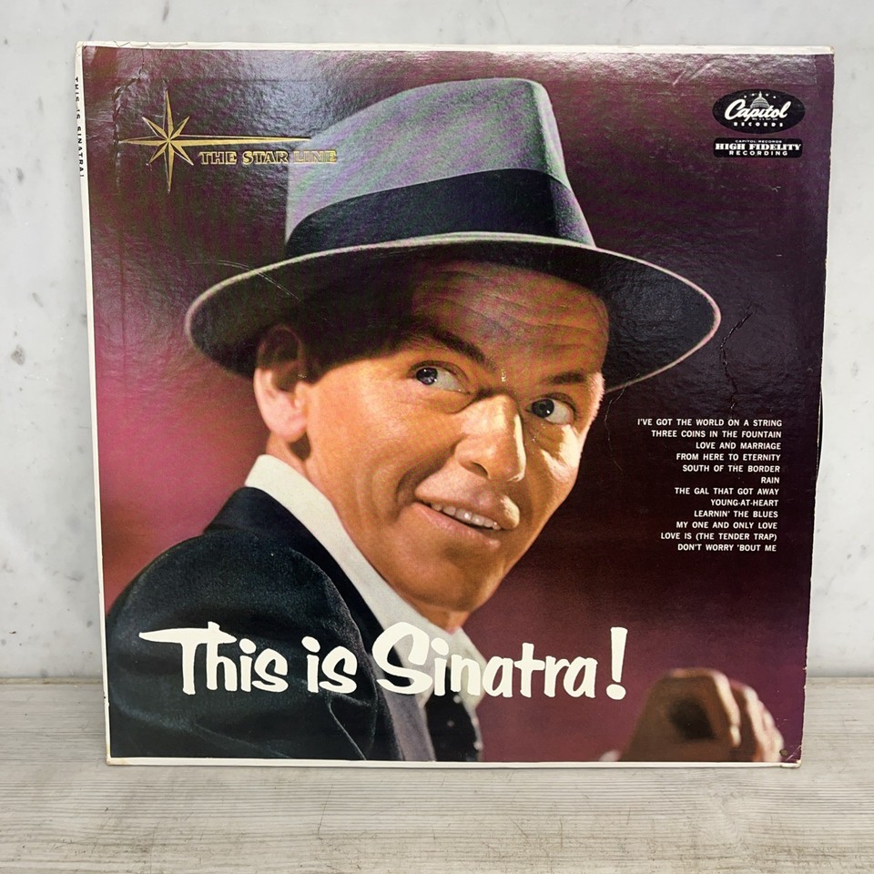 This Is Sinatra! 1956 Promo LP on Turquoise Capitol Label, VG+ Vinyl ...