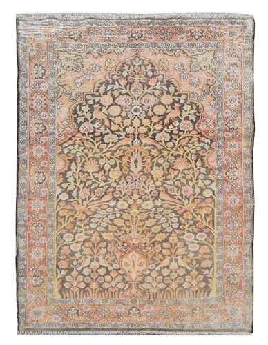 Amazing Hand Knotted Vintage Kashmir Kashmiri Wool Area Rug 5.10 x 3.0 ...