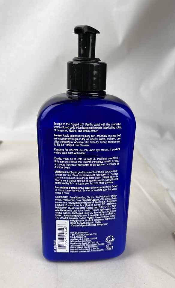 Jack Black Marine Accord & Amber Refreshing Body Lotion 16 FL OZ | eBay