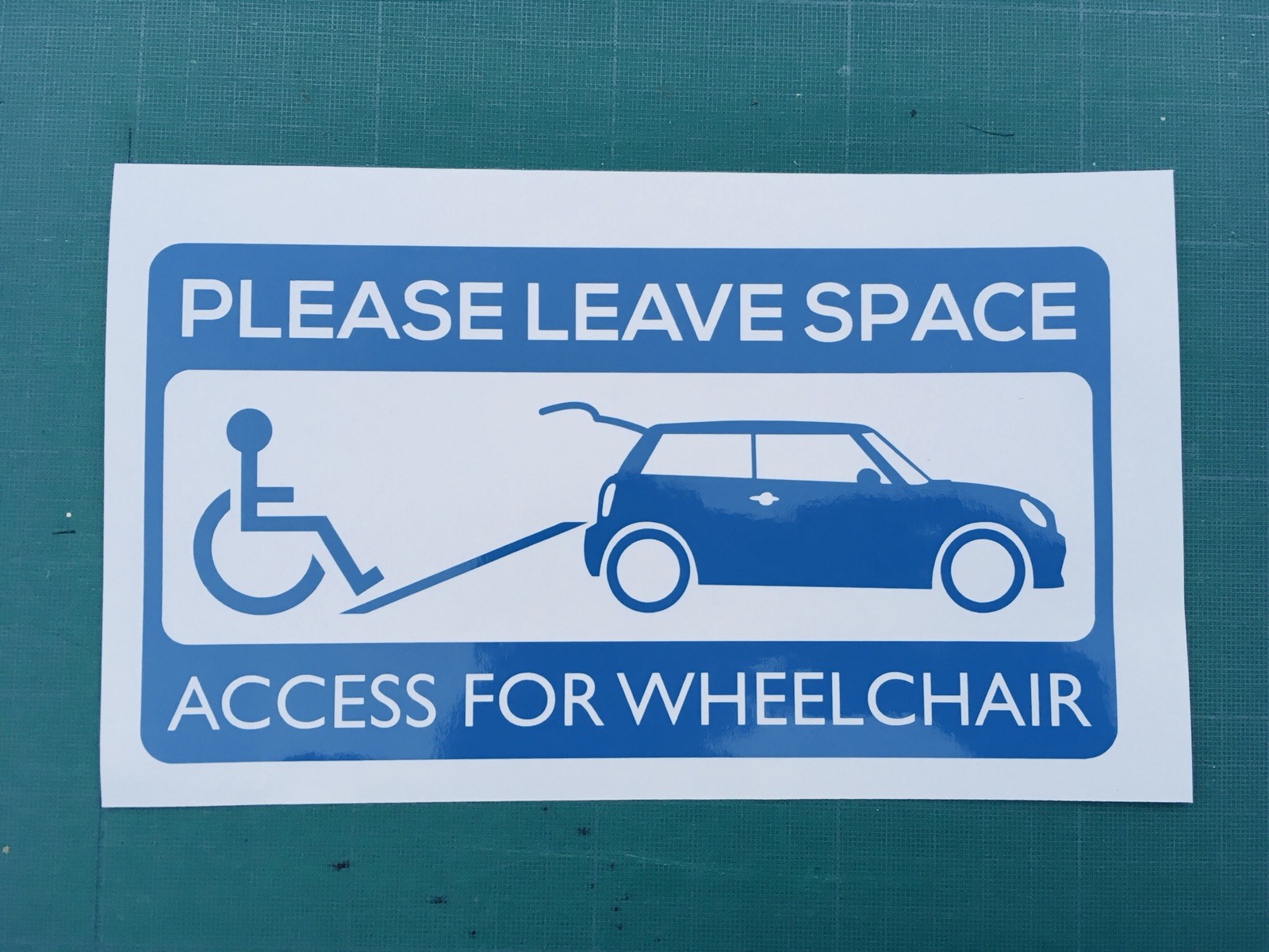 Disabled Leave Space Car Sticker Decal | eBay UK