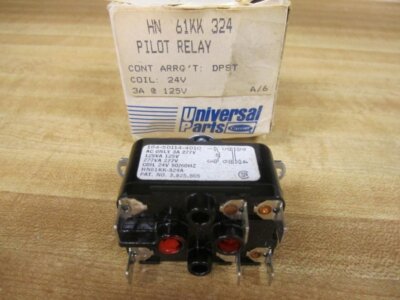 Carrier HN61KK324 DPST Relay 24V Pilot Duty | eBay