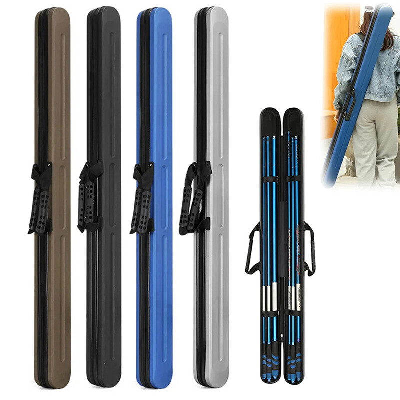 Hard Shell Fishing Tackle Bag Fishing Pole Carry Case Portable Fishing ...