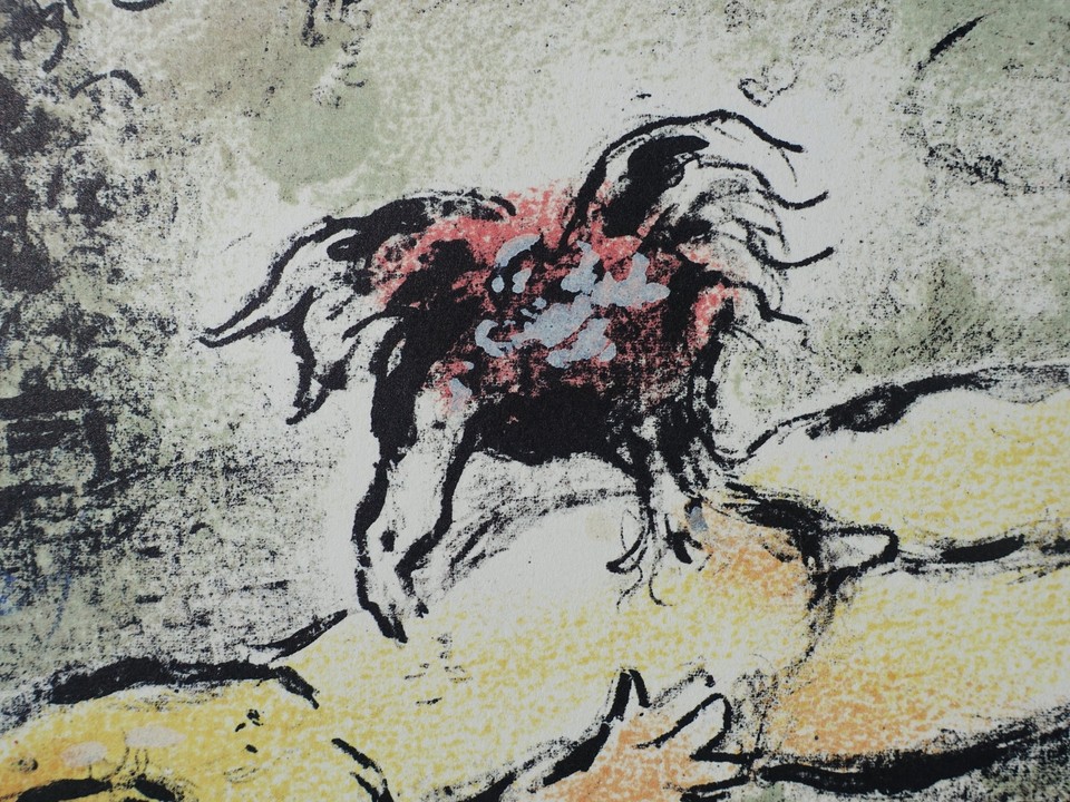 Marc CHAGALL : Tityos le géant blessé, Lithographie #ODYSSÉE HOMERE | eBay