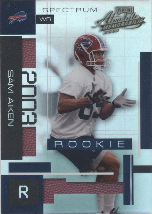 2003 Playoff Absolute Memorabilia - Rookie Sam Aiken #120 Spectrum /100 ...
