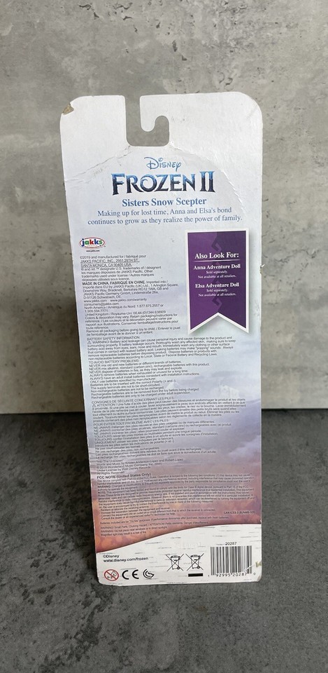 NEW-Disney Toy- Frozen II Sister's Snow Scepter Wand| Plays “Into The ...