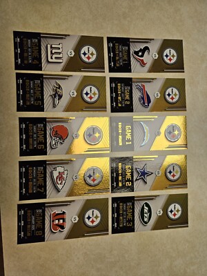 PITTSBURGH STEELERS 2024 COMMEMORATIVE TICKET STUBS, MINT CONDITION! | eBay