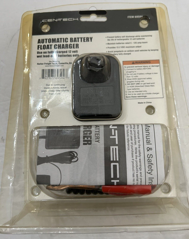 Cen-Tech Automatic Battery Float Charger 12Volts 69594 New | eBay