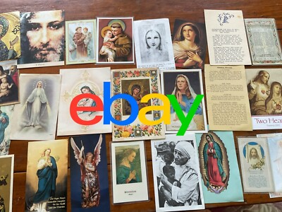 31 Vintage Catholic Prayer Cards Holy Cards Lot | eBay