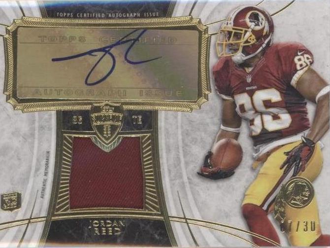 2013 Topps Supreme - Autographed Relics Jordan Reed #SAR-JR /30 (AU ...