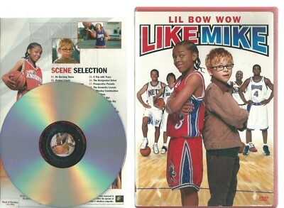 Like Mike (DVD, 2002) Lil Bow Wow Jonathan Lipnicki Disc & Cover Art ...