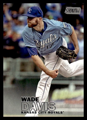 2016 Stadium Club Wade Davis #255 Kansas City Royals SN25 Baseball Card ...