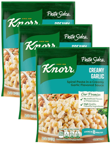 Pasta Sides Creamy Garlic Quick Pasta Side No Preservatives 4.4 Oz ...