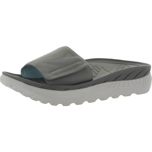 Vionic Womens Rejuvenate Gray Slide Sandals Shoes 13 Medium (B M) BHFO ...