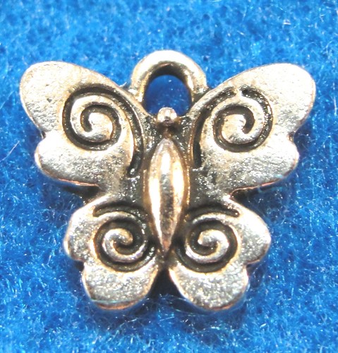20Pcs. Tibetan Silver Cute BUTTERFLY Charms / Pendants / Earring Drops ...