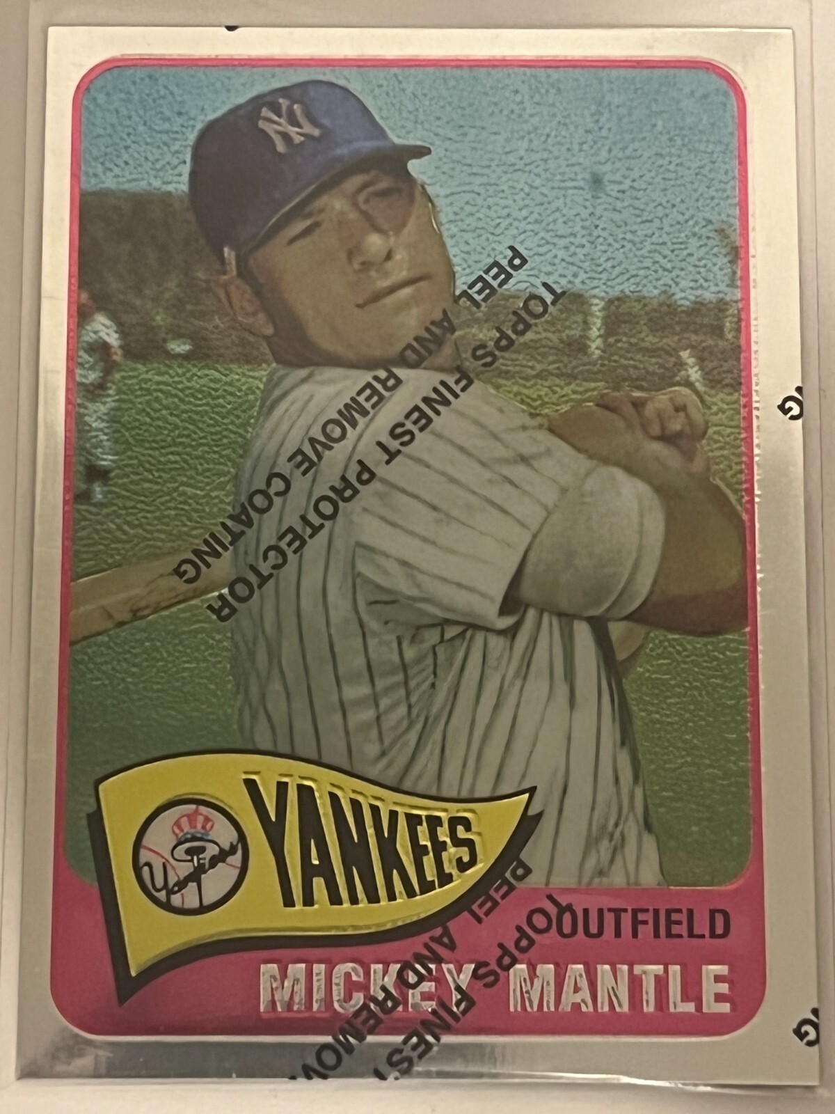 MICKEY MANTLE 1965 Finest Reprint! 1996 TOPPS #15 YANKEES | eBay