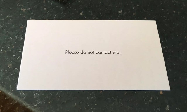 20x Please Do Not Contact Me Business Cards Funny Joke Don’t Bother ...