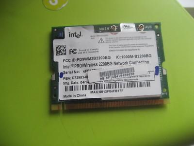processeur intel prowireless 2200bg | eBay