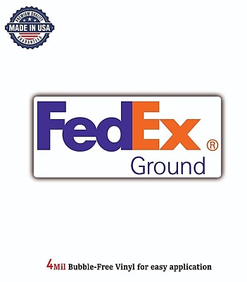 FEDEX MAIL PARCEL SERVICES VINYL DECAL STICKER CAR BUMPER 4M BUBBLE ...