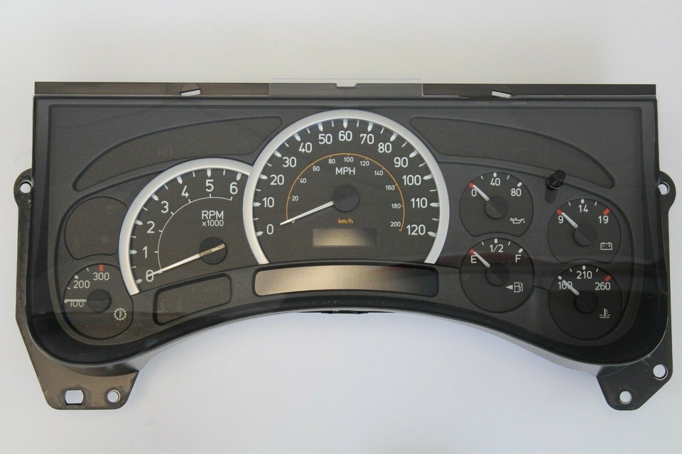 SPEEDOMETER FOR 2003 04 05 06 HUMMER H2 COMPLETE REMAN CLUSTER WITH LED ...