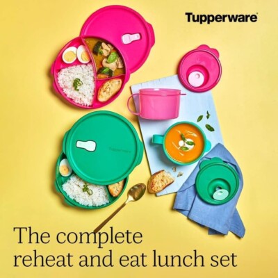 Tupperware Divided Lunch box and Soup bowl set | eBay Australia