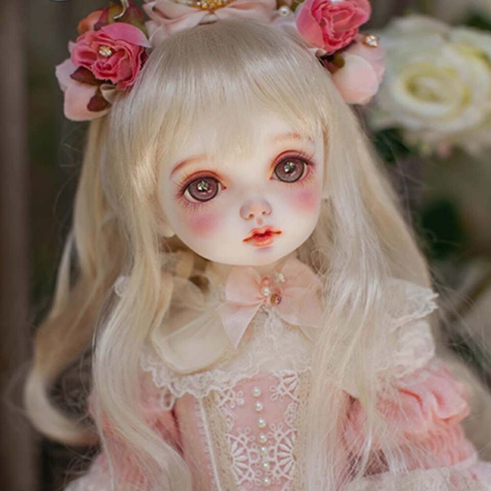 Full Set BJD Doll 1/4 Resin Ball Joint Doll Rose Girl W/Face Makeup ...