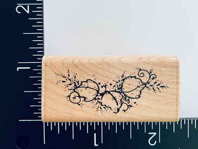 DOTS Small Ivy Leaf Border F178 Wood Mounted Rubber Stamp | eBay